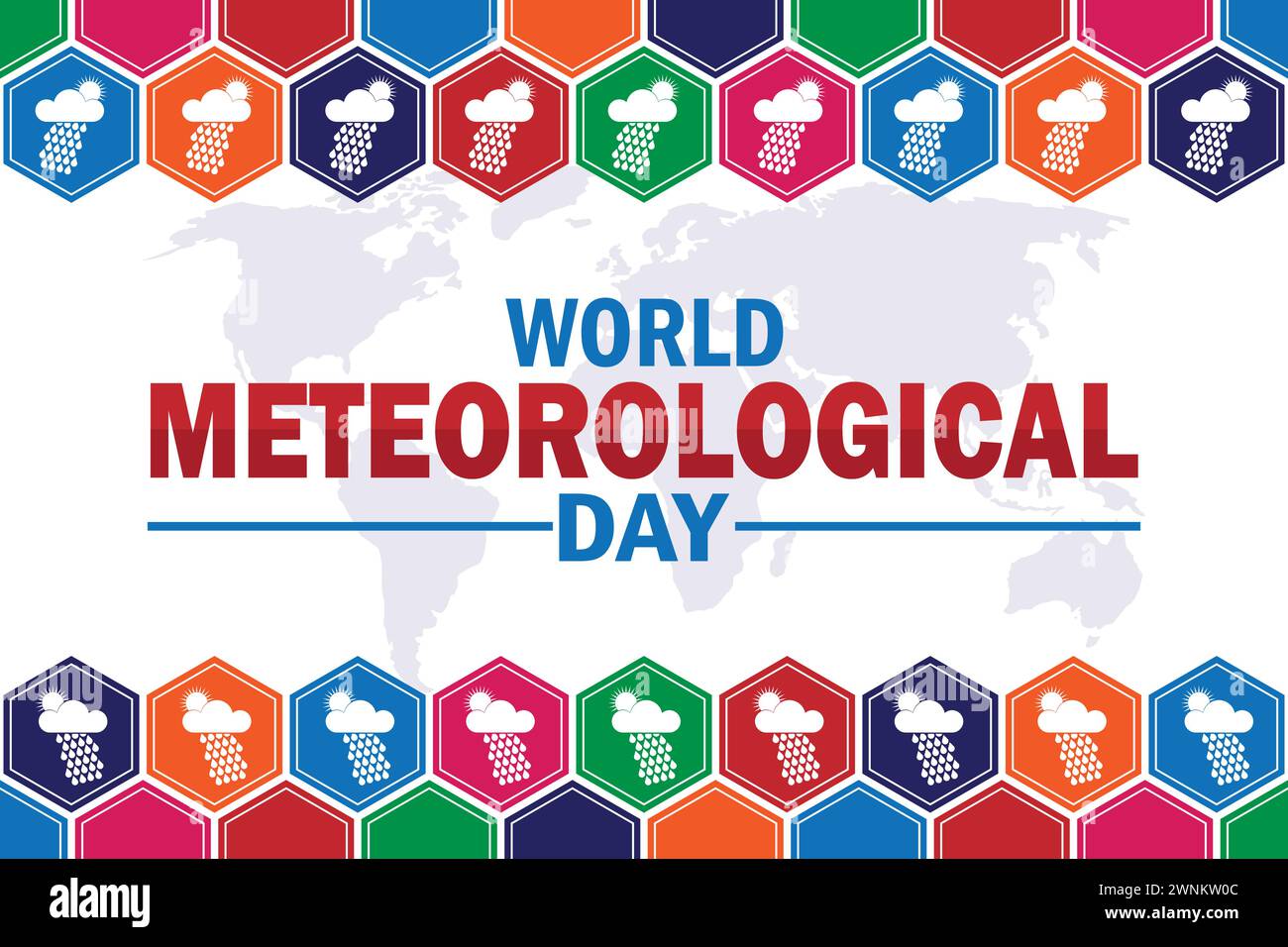 World Meteorological Day. Holiday concept. Template for background ...