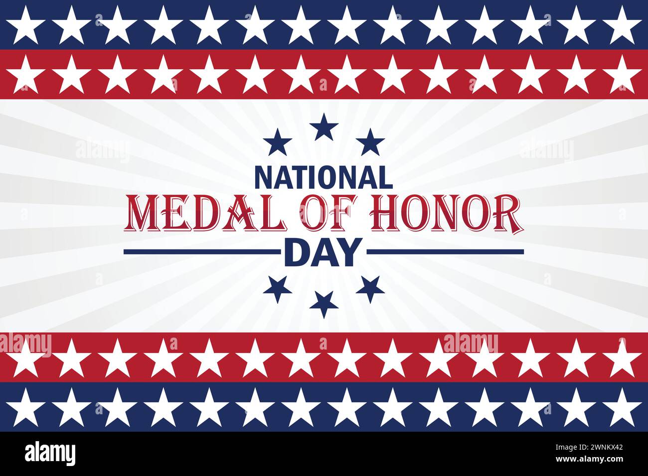 National Medal Of Honor Day. Holiday concept. Template for background, banner, card, poster with ...