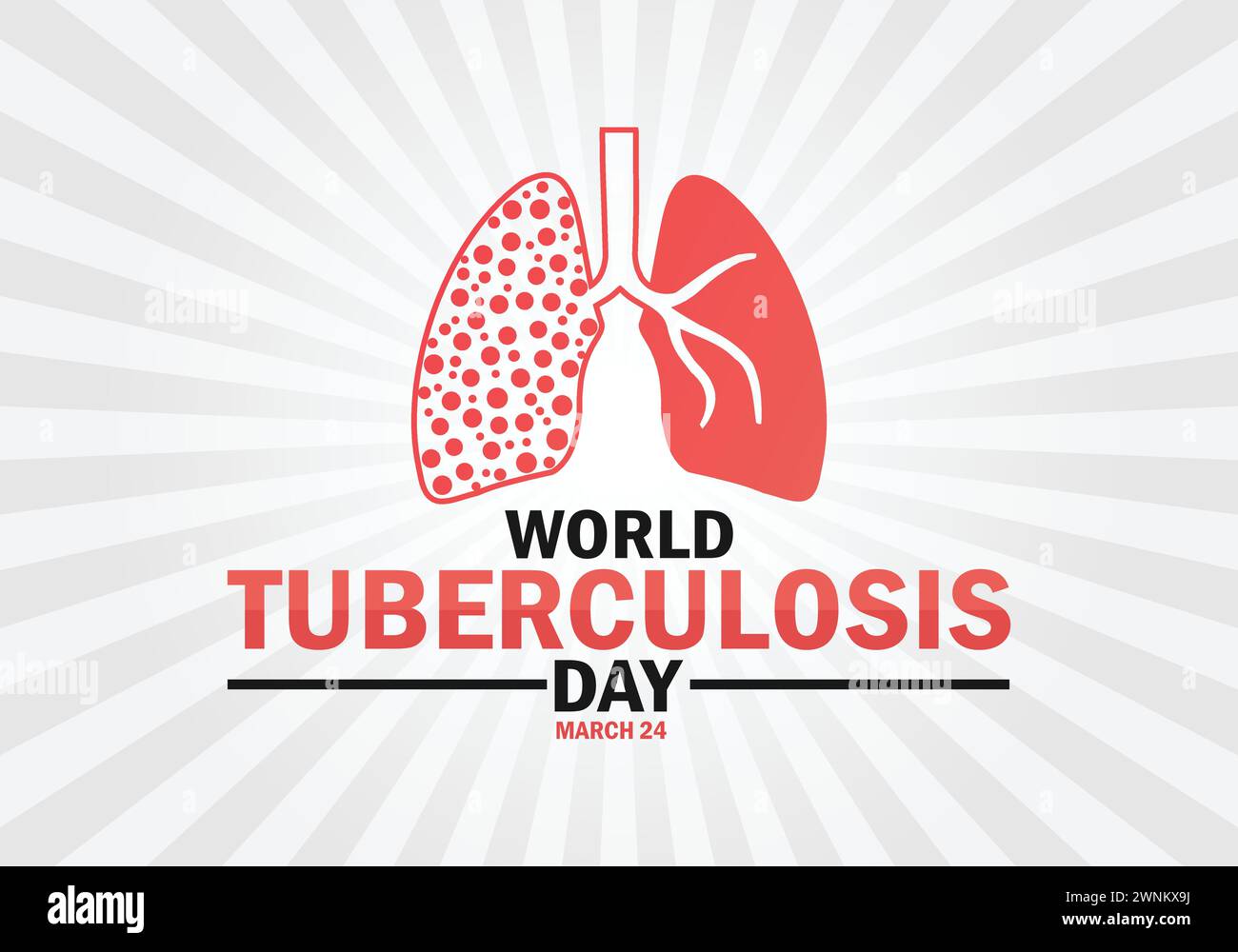 World Tuberculosis Day wallpaper with shapes and typography. March 24. World Tuberculosis Day ...
