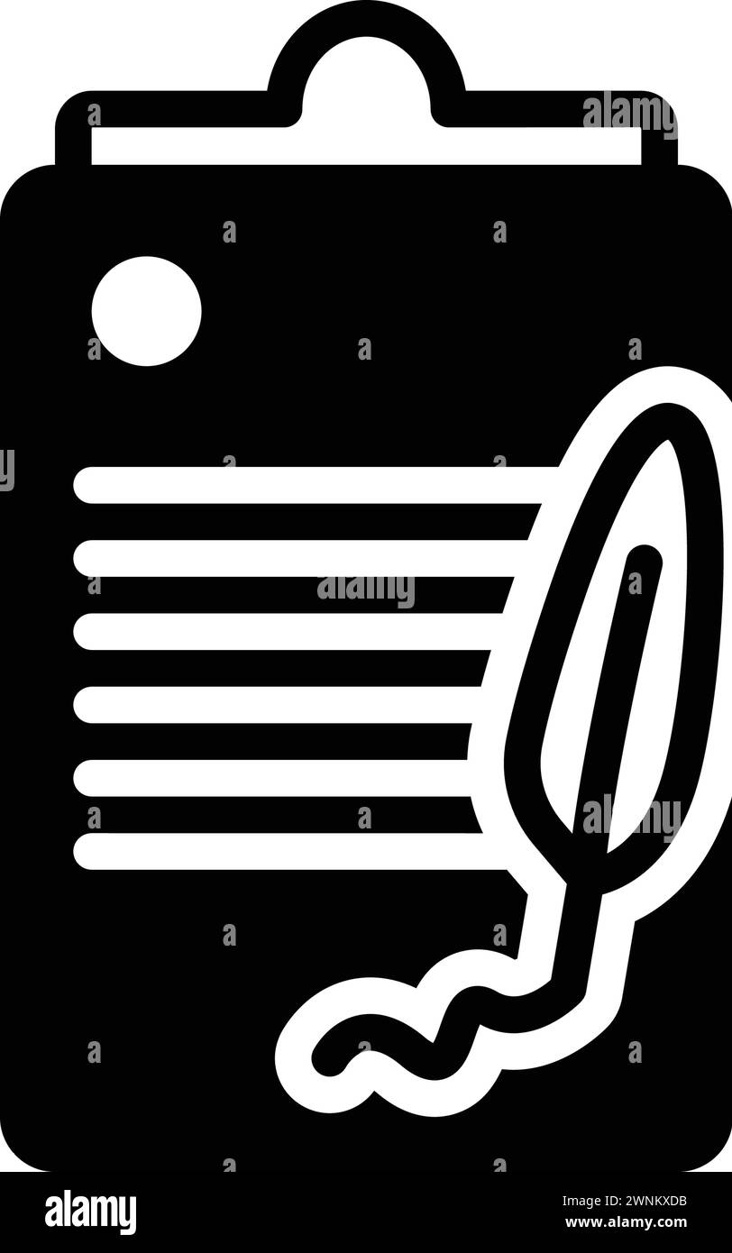 Icon for signing,document Stock Vector Image & Art - Alamy