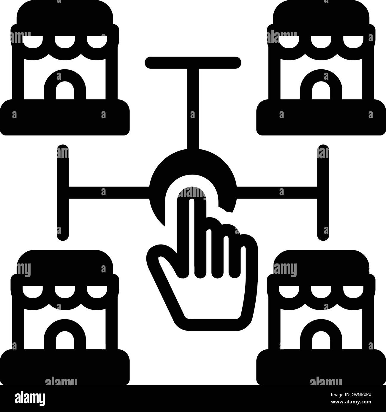 Franchise icon logo sign Stock Vector Images - Alamy