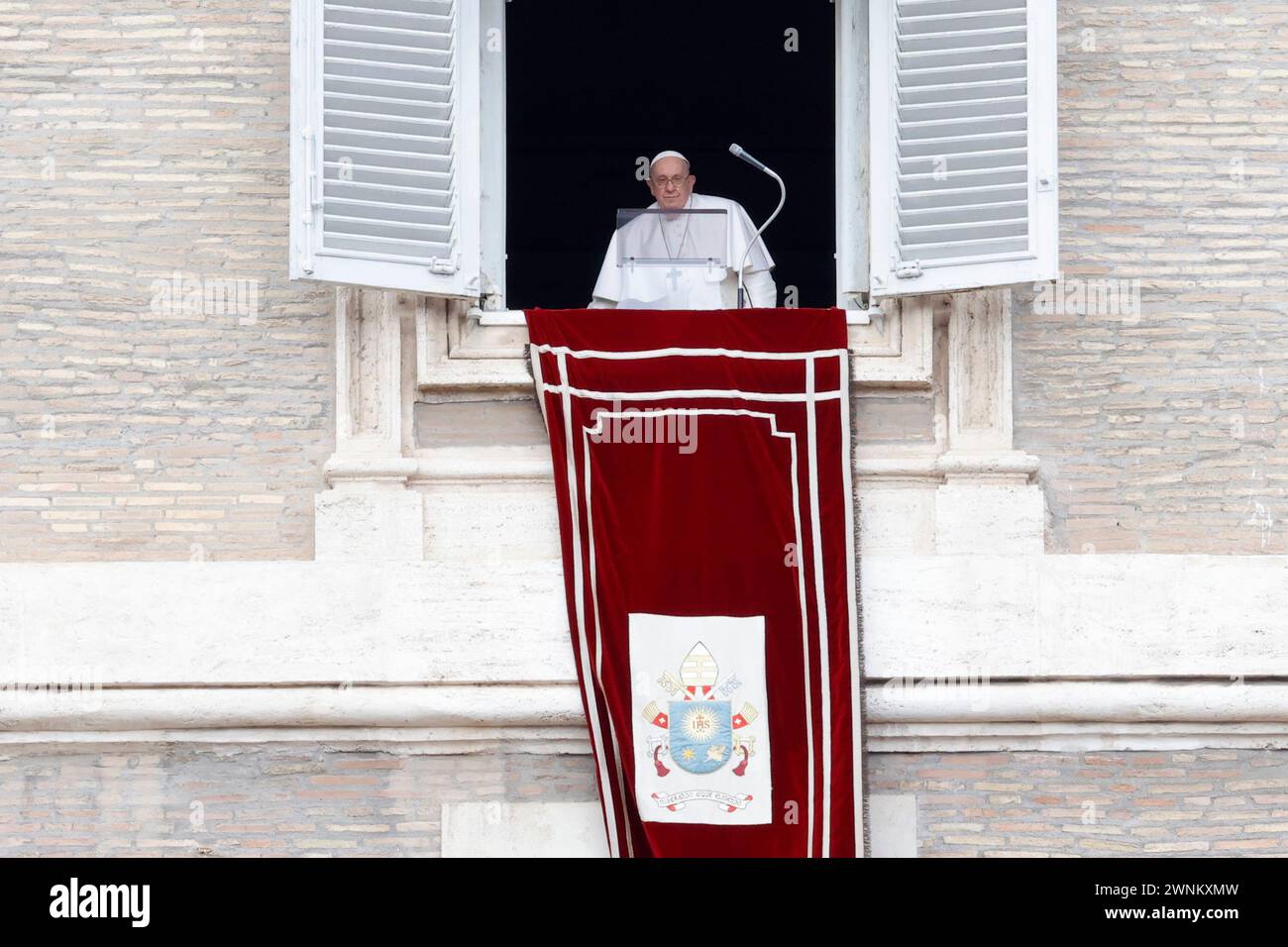 Vatican City, Vatican. 3rd Mar, 2024. Pope Francis leads the Sunday ...