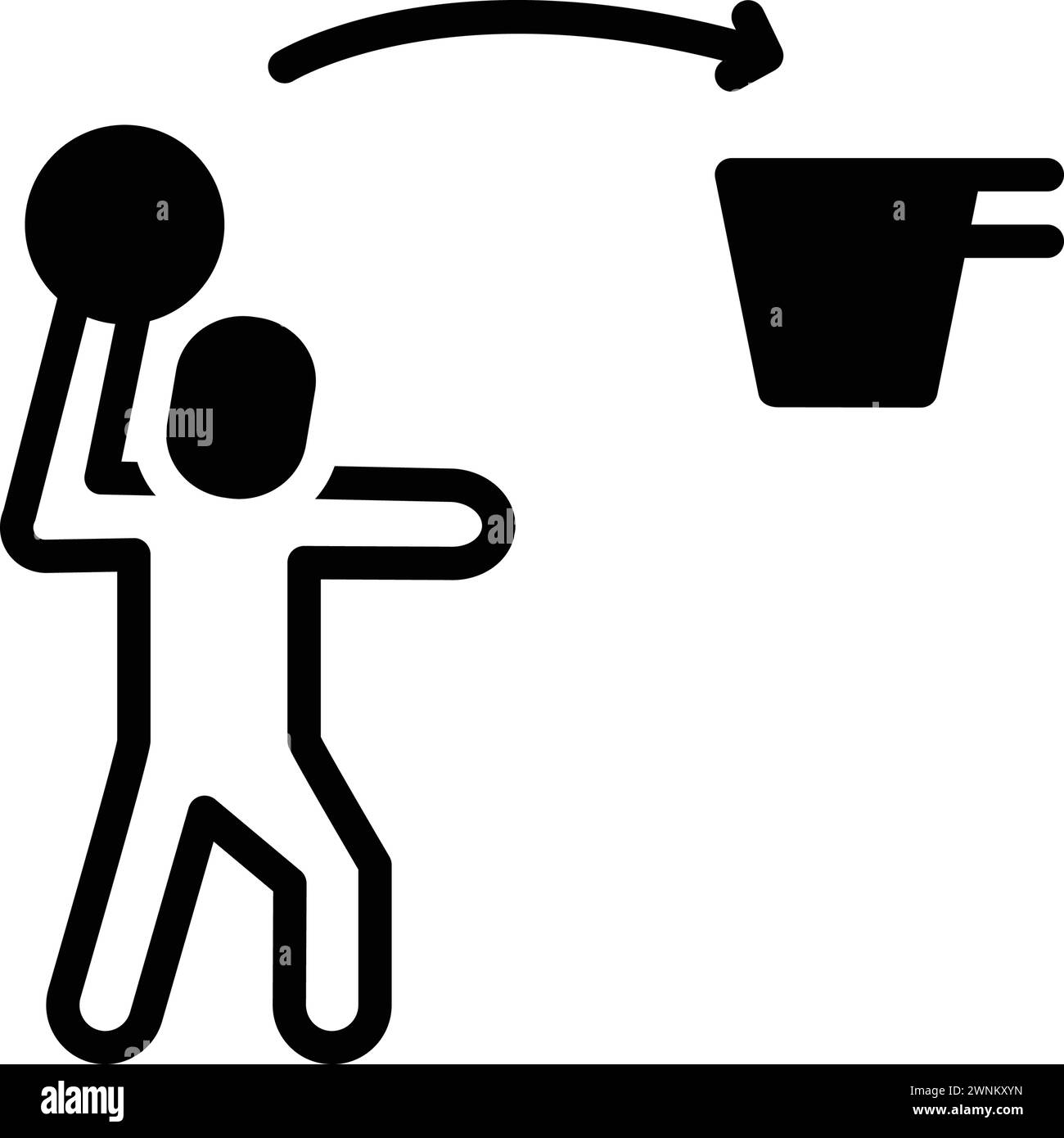Icon for thrown,ball Stock Vector Image & Art - Alamy