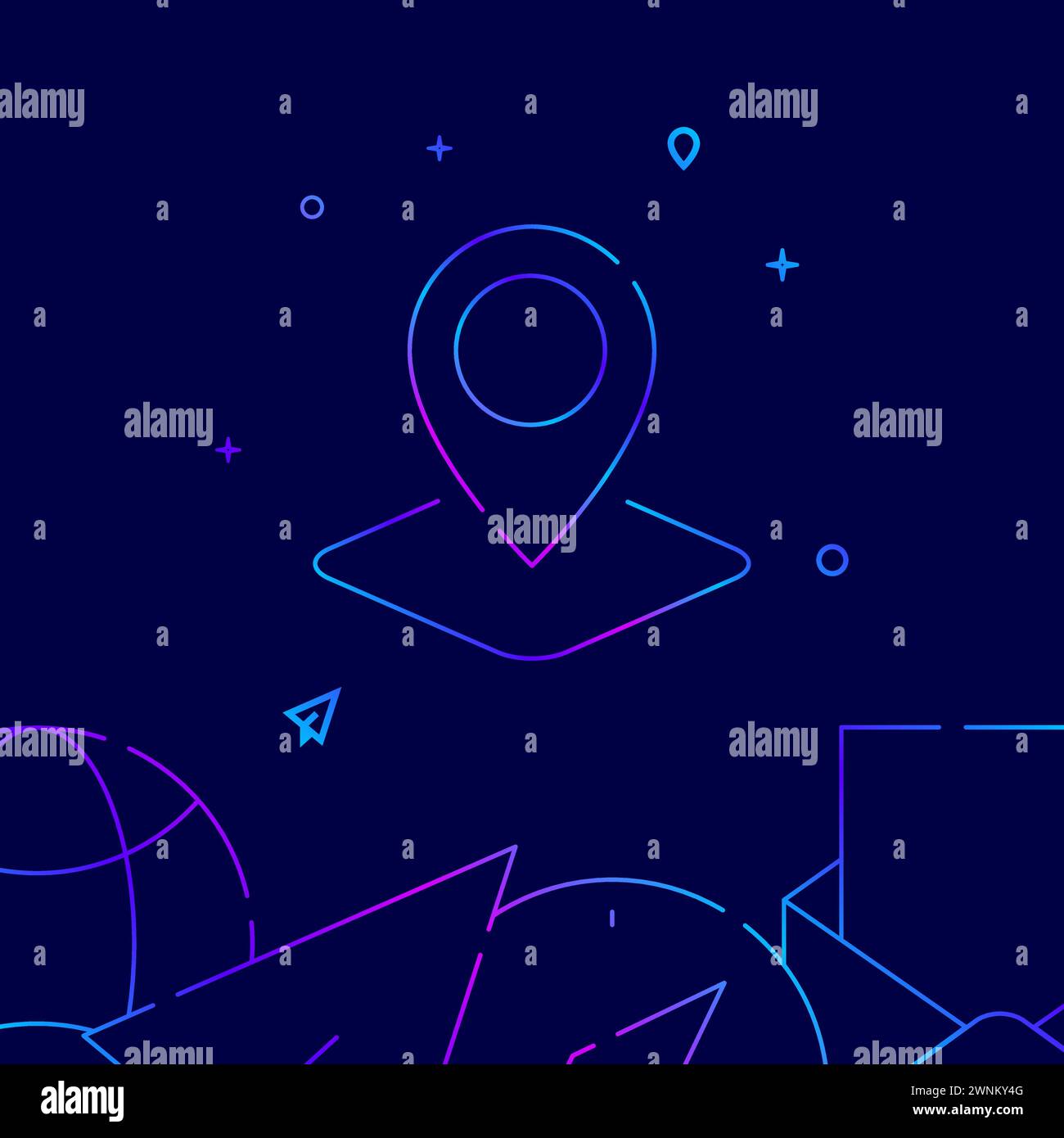 Bottom map Stock Vector Images - Alamy