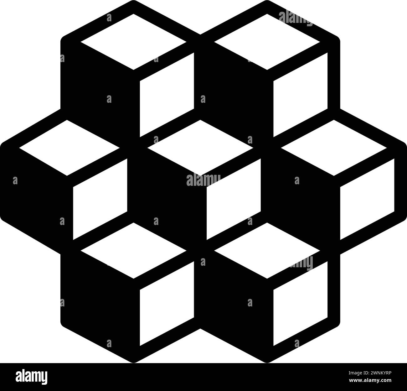 Icon for cubic,block Stock Vector Image & Art - Alamy