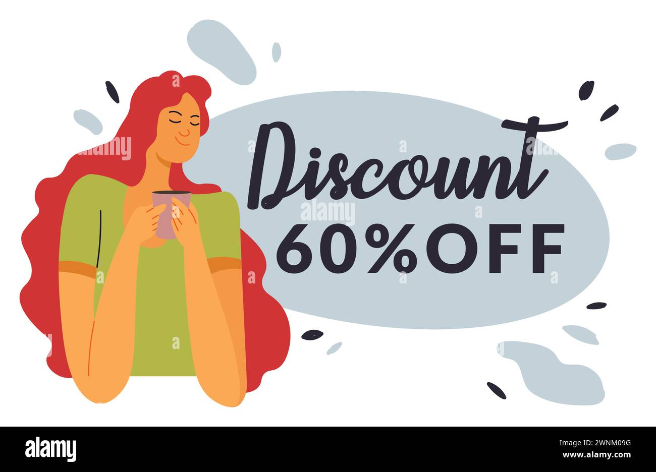 Offers for clients of shops and stores, discounts Stock Vector Image ...