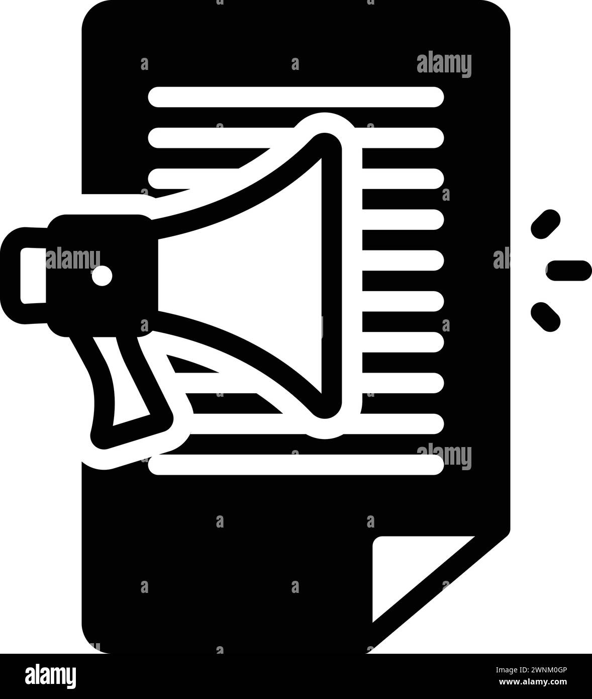 Icon declare announce Stock Vector Images - Alamy