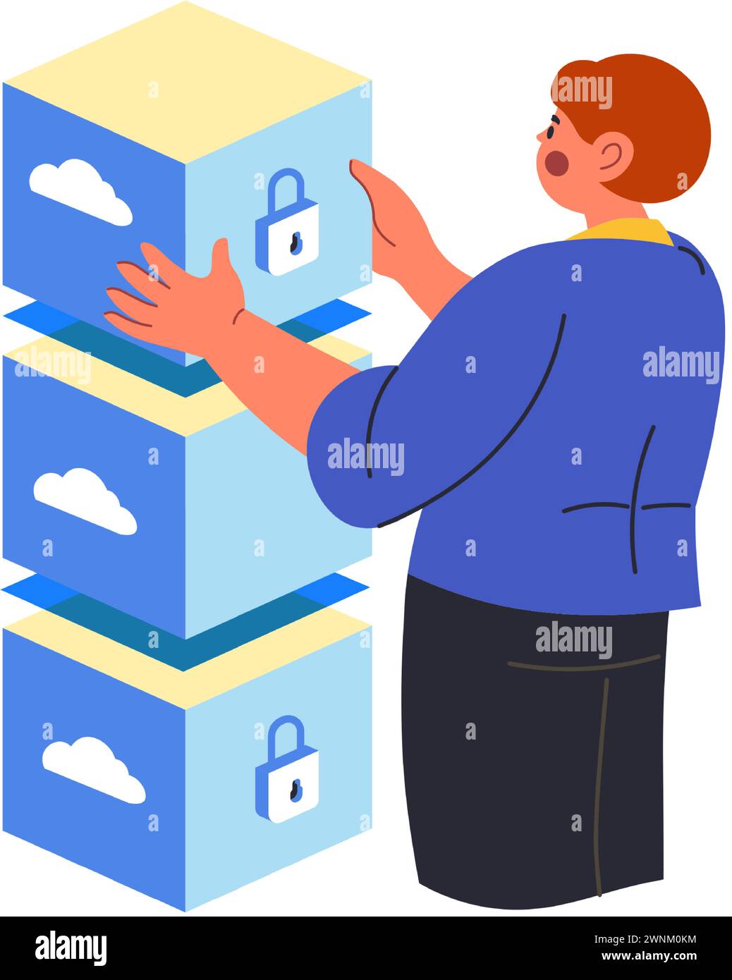 Network server boxes data hi-res stock photography and images - Alamy