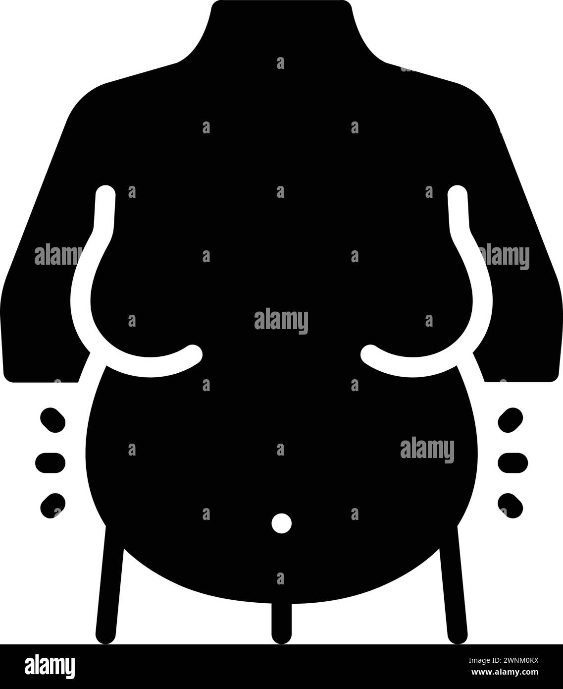 Belly vectors Black and White Stock Photos & Images - Alamy