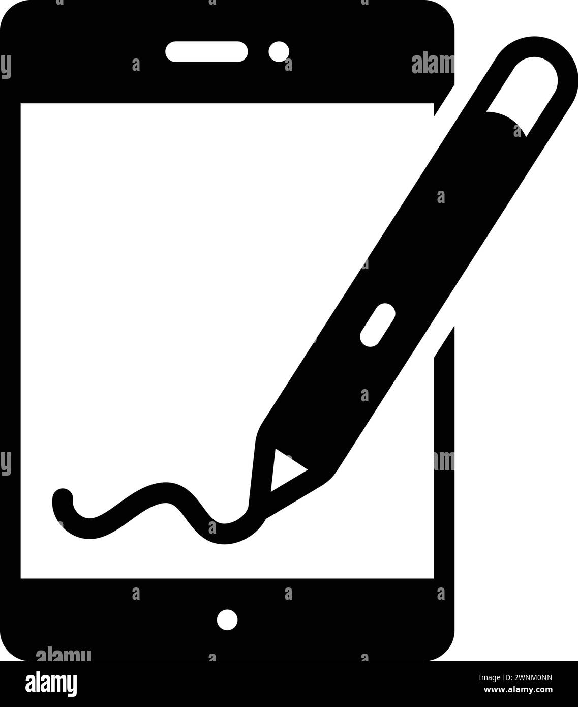 Icon for stylus,touchscreen Stock Vector Image & Art - Alamy