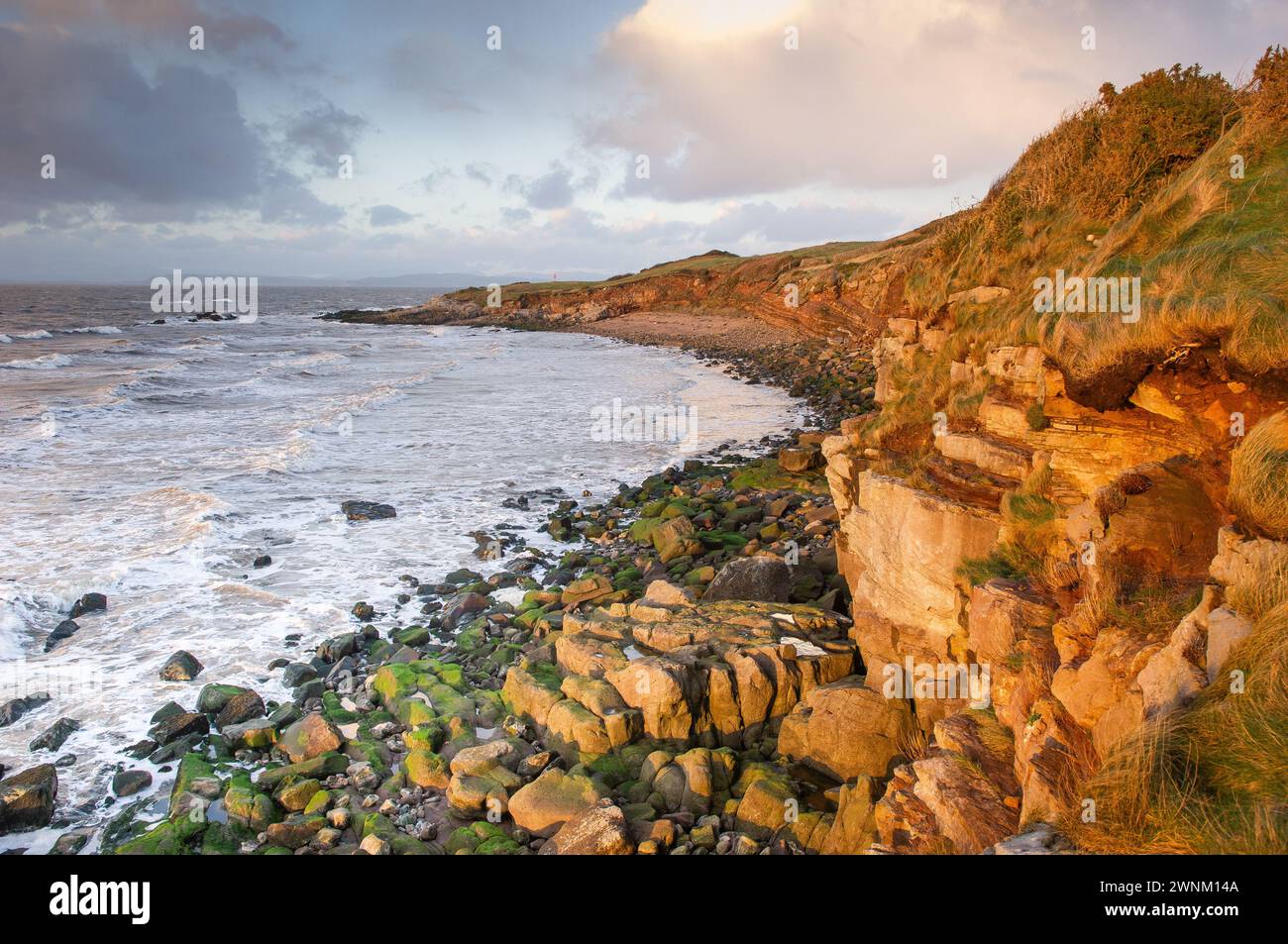 coastal scene, Heysham, Lancashire, England, United Kingdom Stock Photo ...