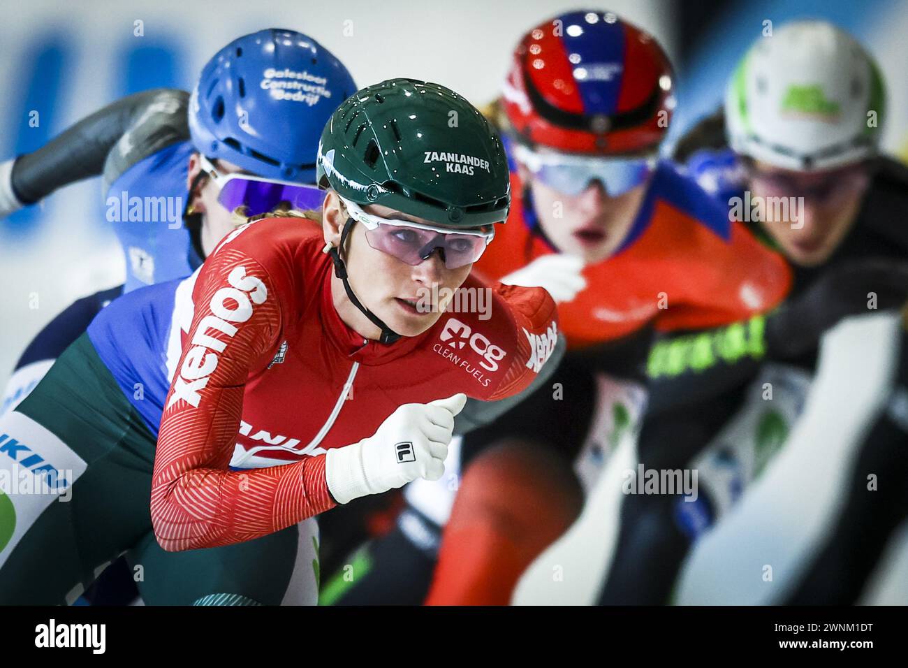 LEEUWARDEN - Skater Irene Schouten in action during the women's final ...
