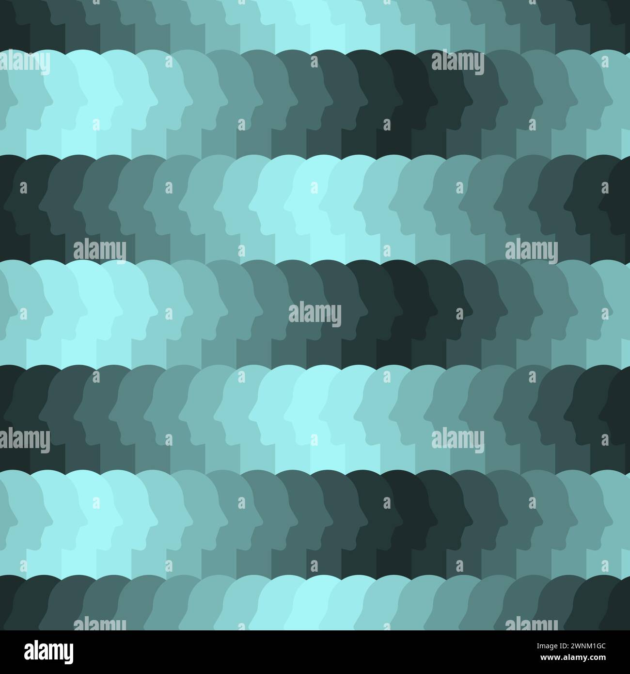 Head people Pattern. Face Persons Background Stock Vector Image & Art ...