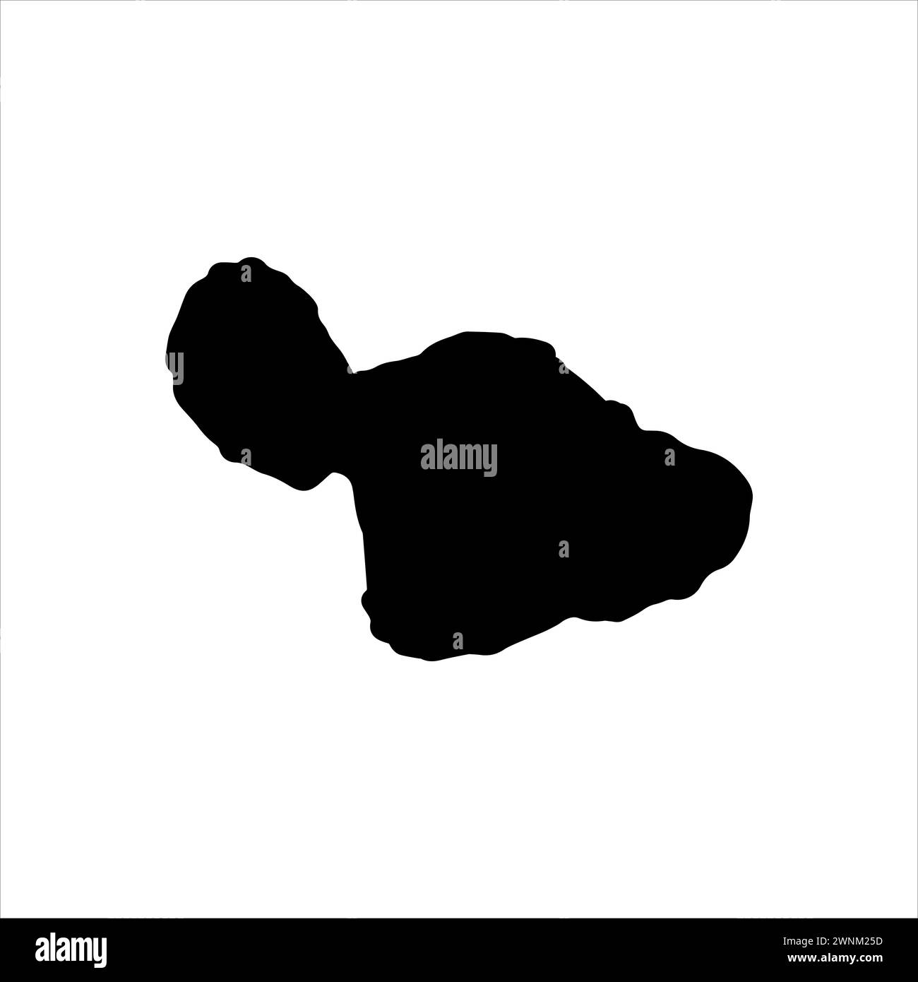 Maui map Stock Vector Images - Alamy