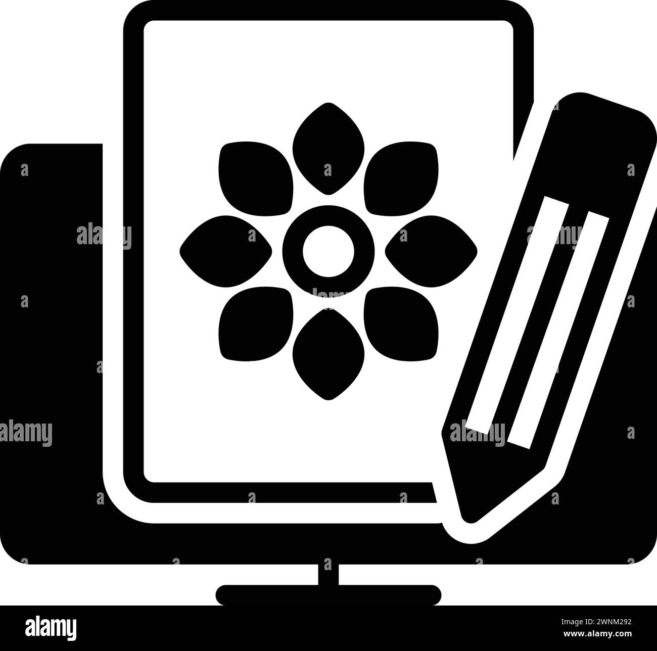 Icon for created,computer Stock Vector Image & Art - Alamy