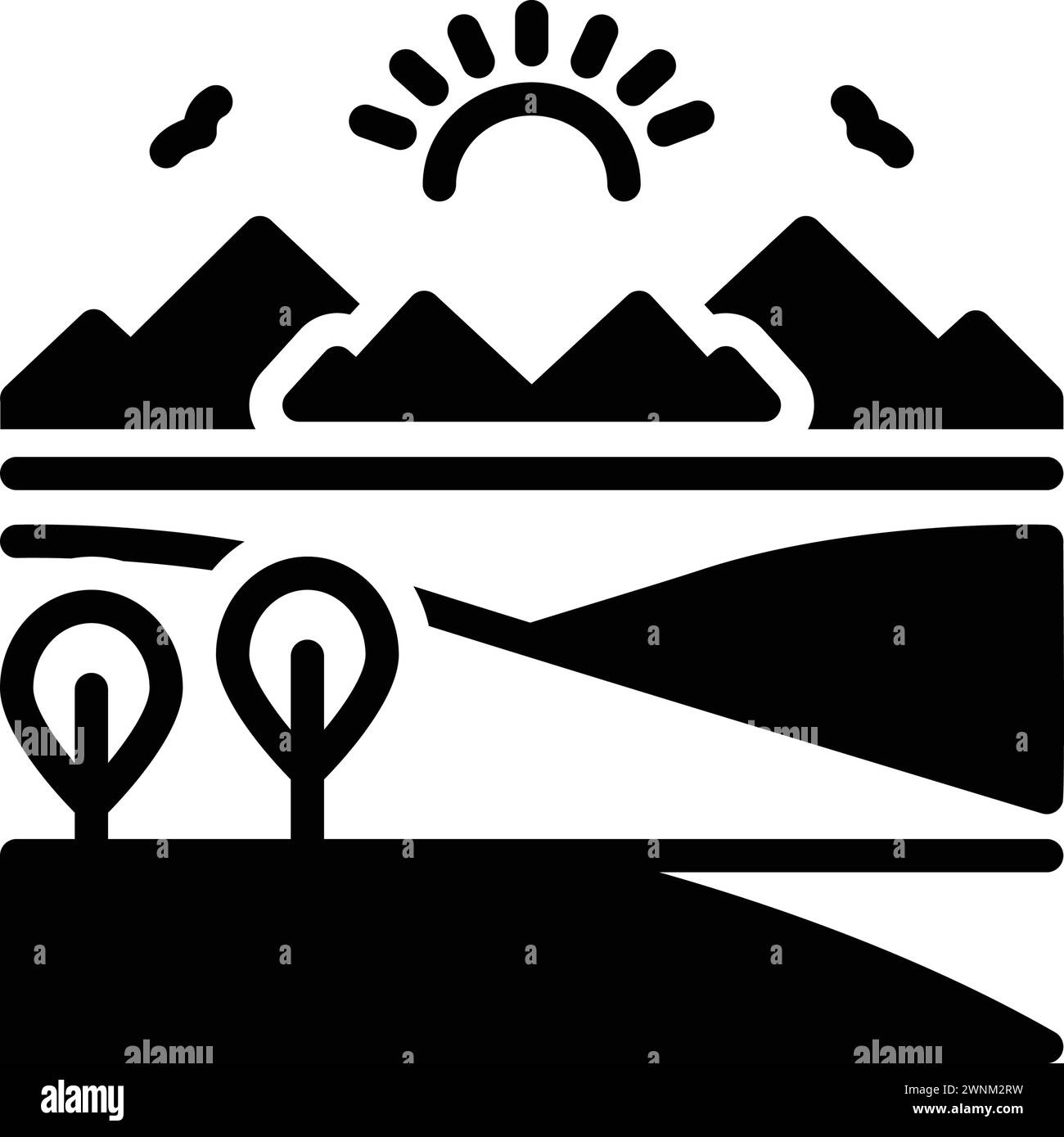 Icon for landscape,scenery Stock Vector Image & Art - Alamy