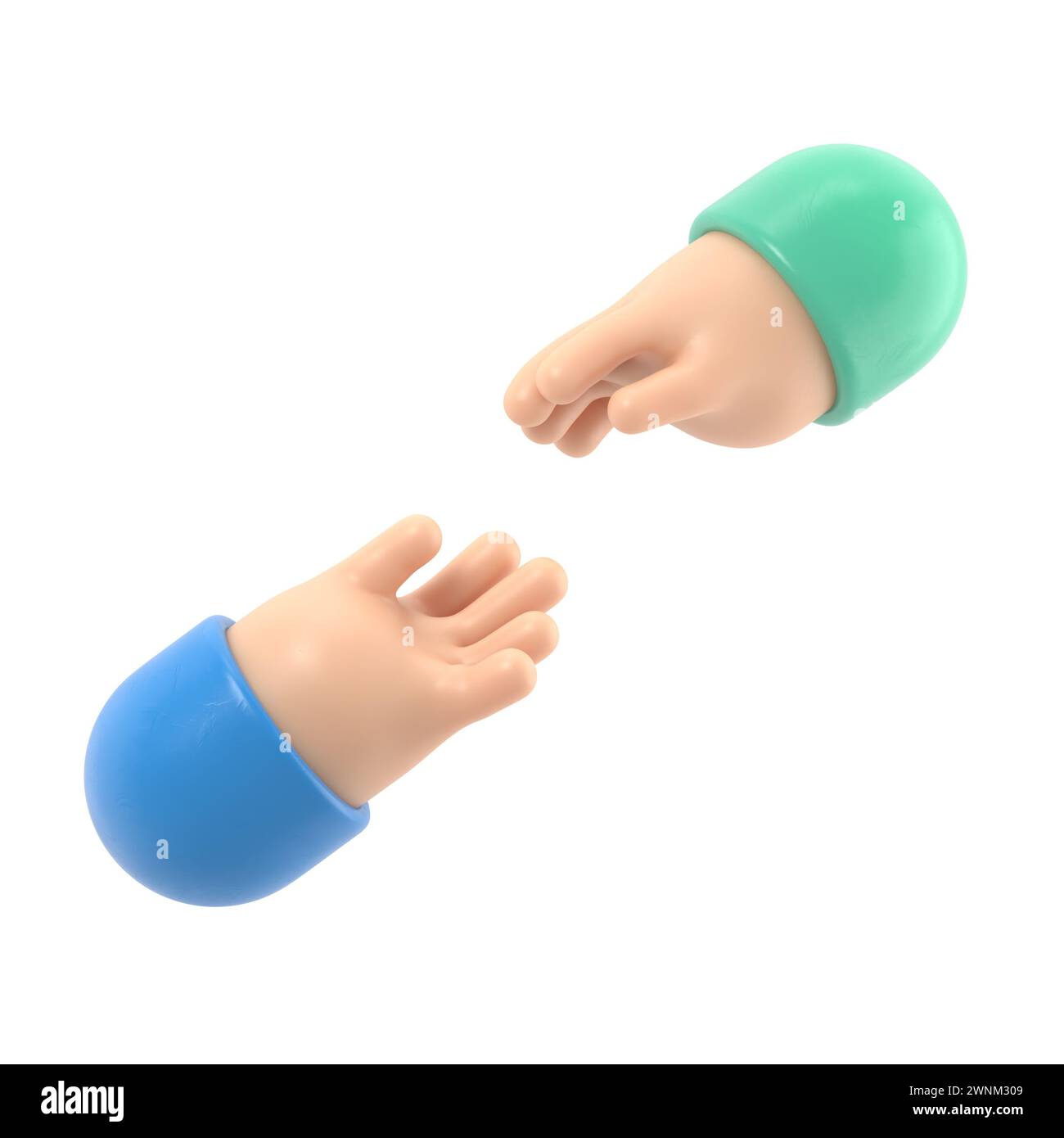 Cartoon Gesture Icon Mockup.Helping hand of god. Gesture hand concept ...