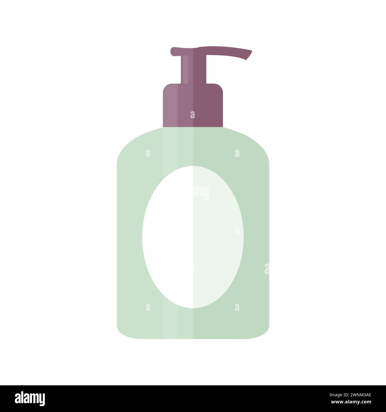 Abstract cosmetic container icon. Cosmetic bottle for body lotion ...