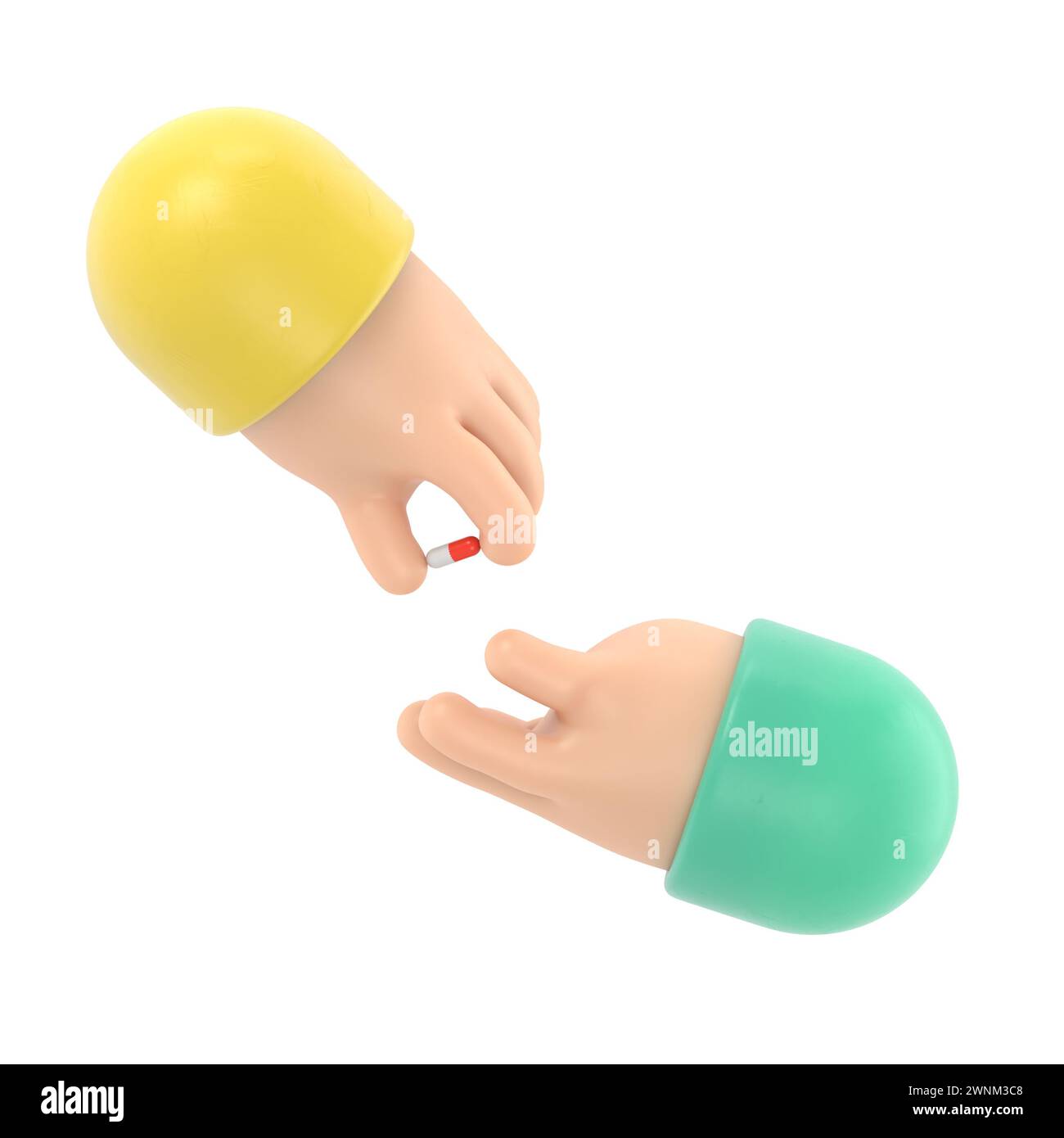 Cartoon medicine capsule pills drug hi-res stock photography and images ...