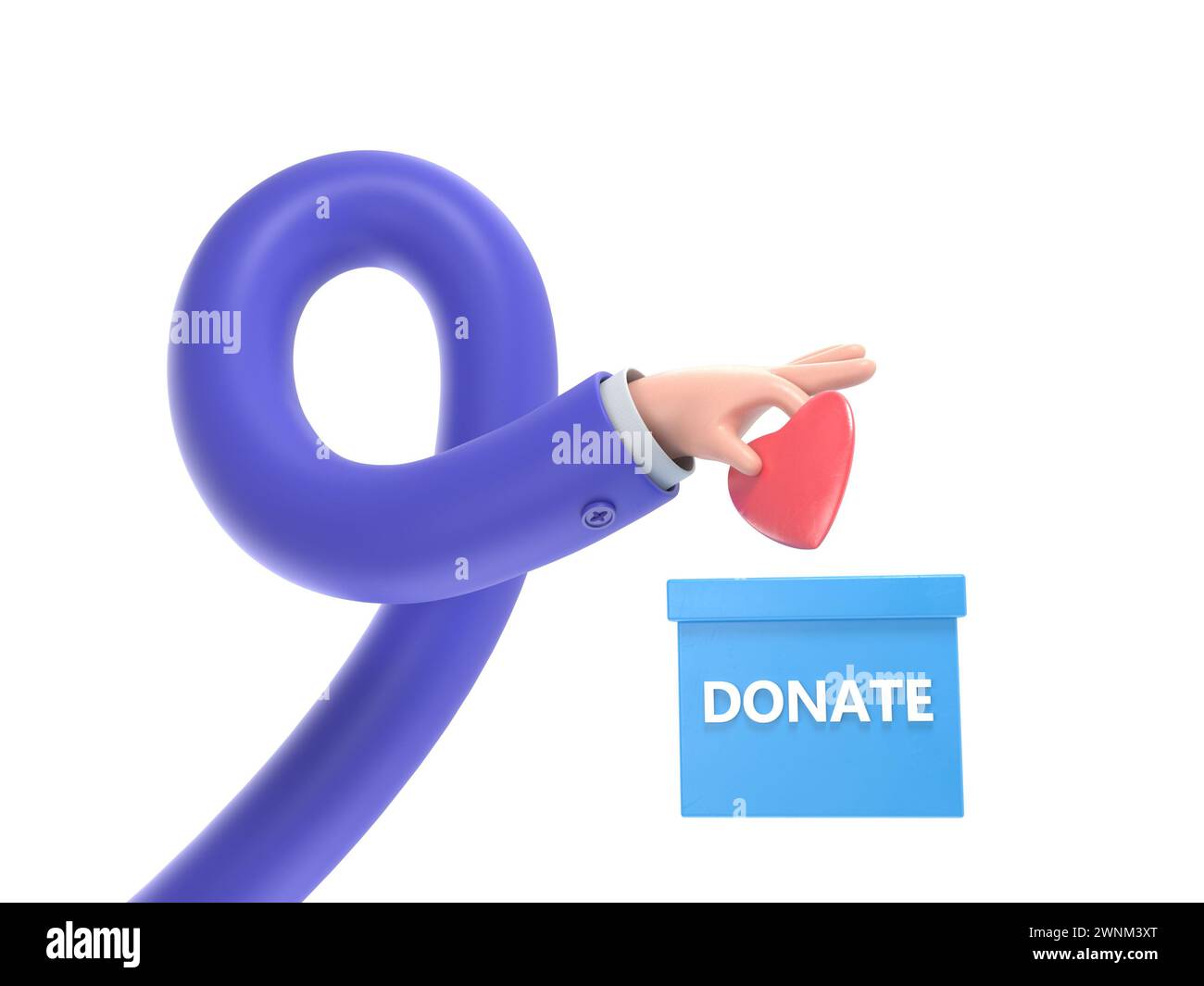 Medical donation concept.3d illustration flat line design. Donor day ...