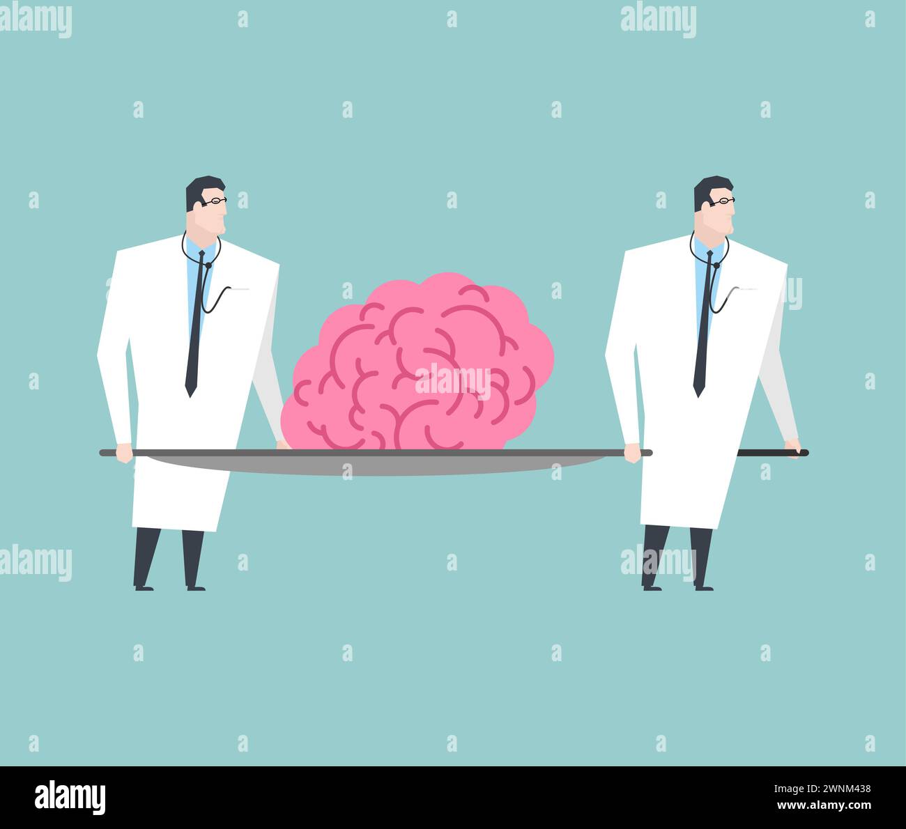 Neurology research doctor Stock Vector Images - Alamy