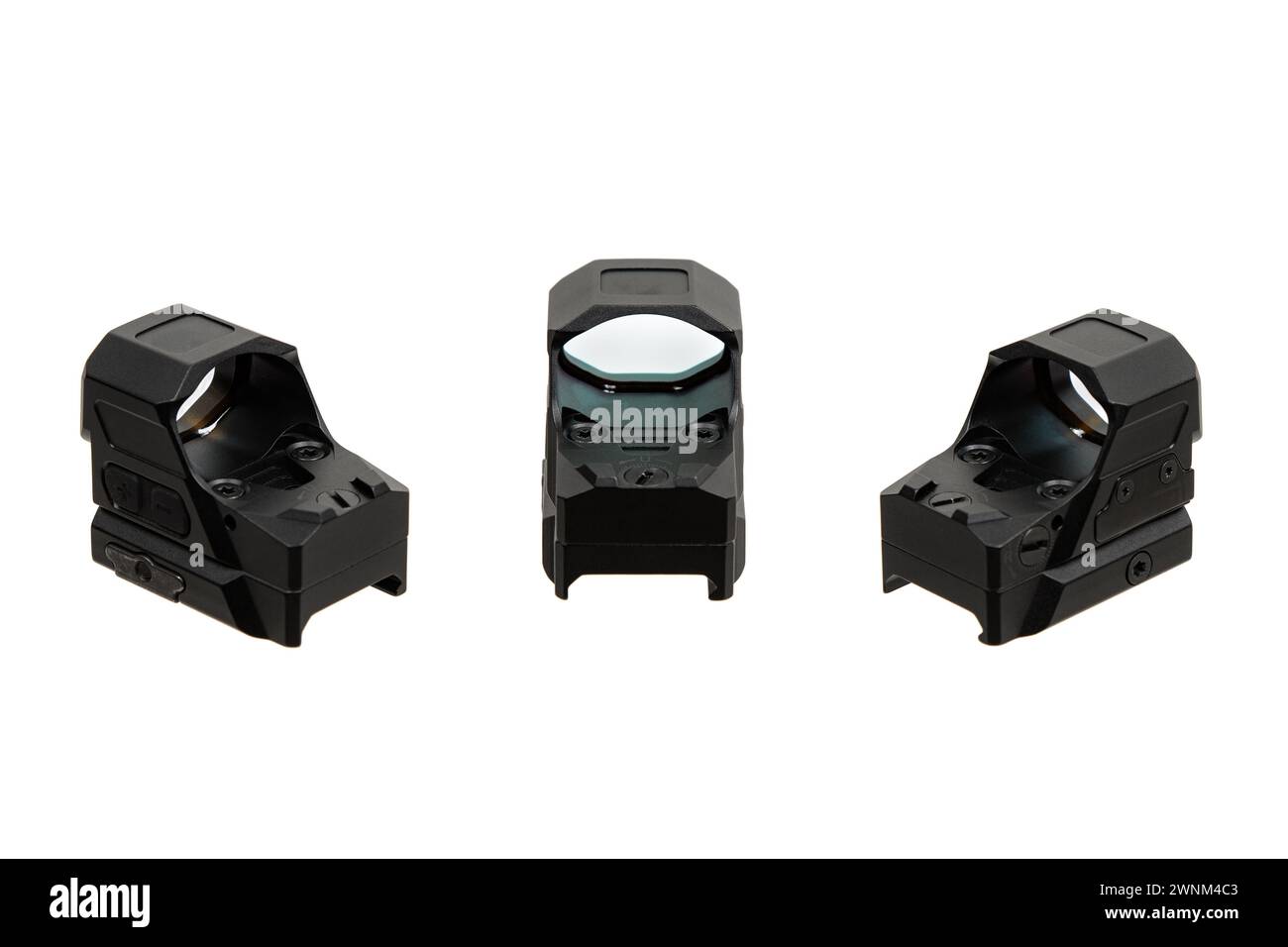 Modern optical collimator sight. Aiming device for shooting at short ...