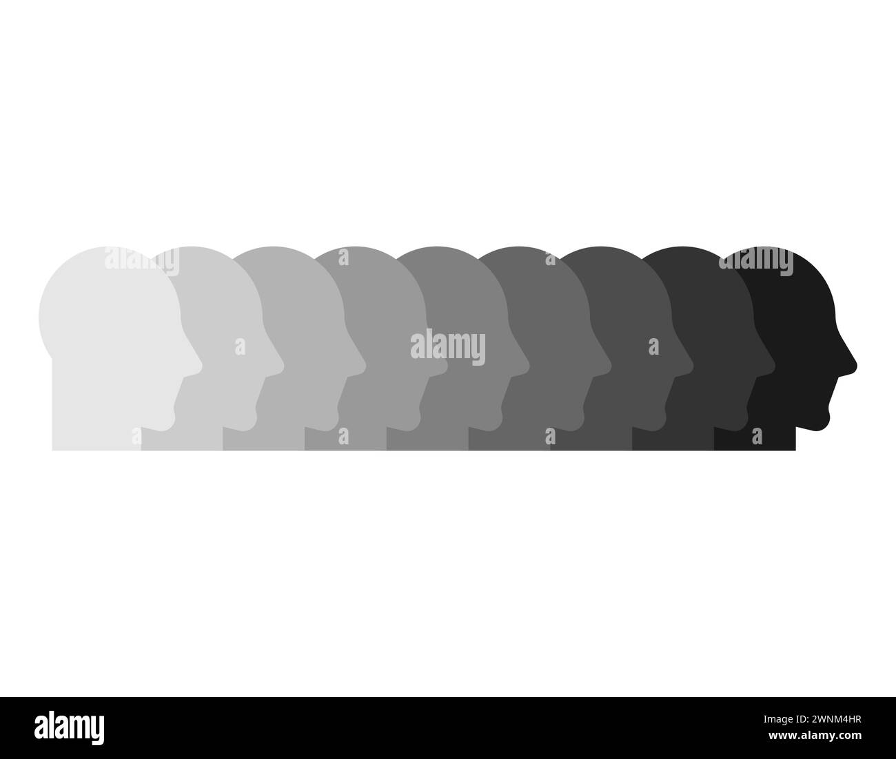 Society icon. People sign. Different people faces set Stock Vector ...