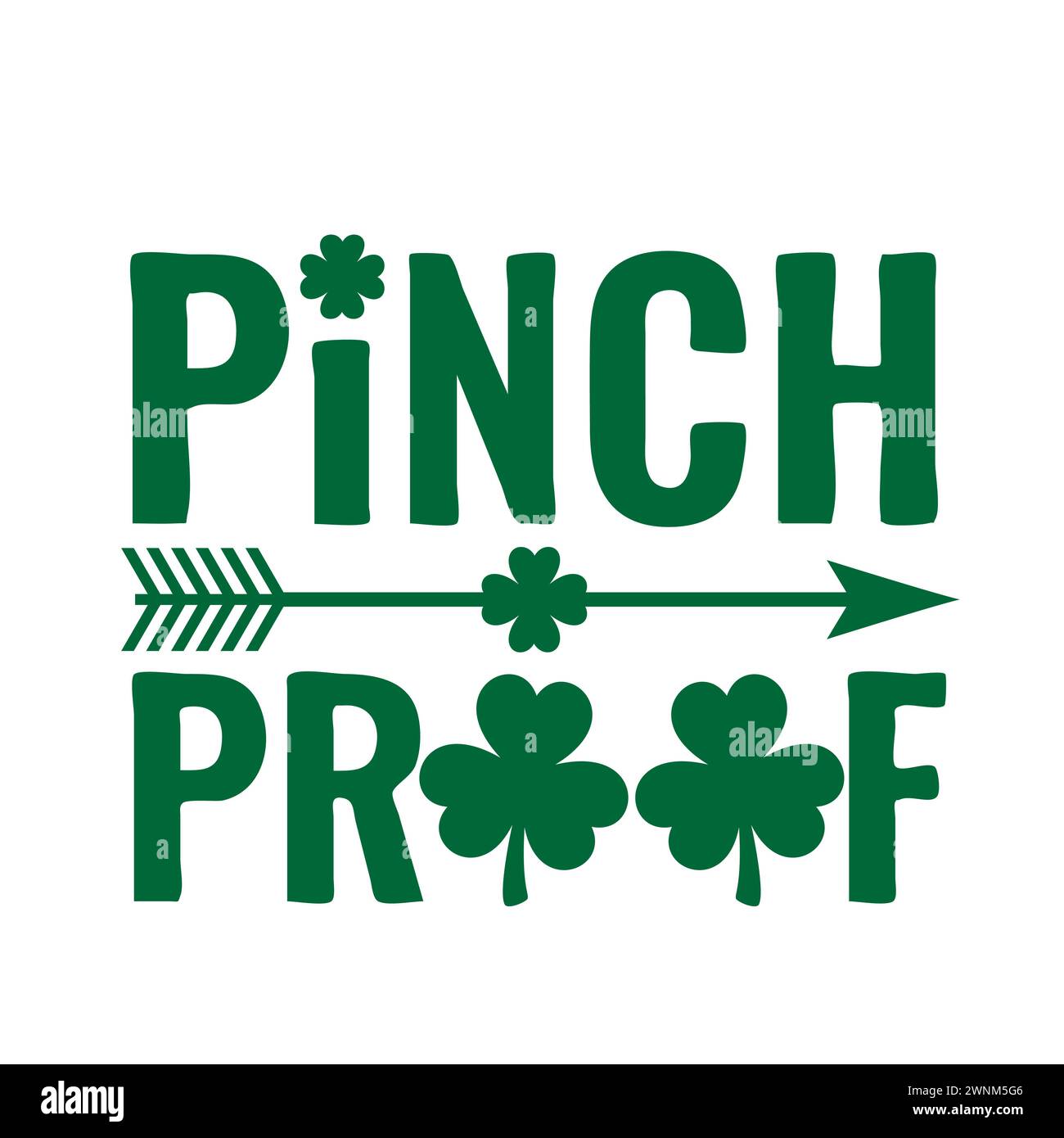 Pinch proof calligraphy hand lettering. Funny Saint Patricks day quote ...