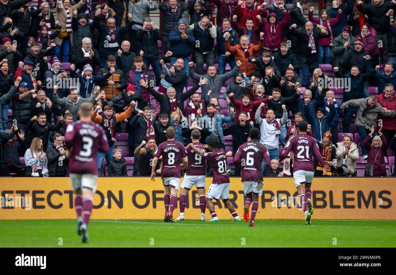 Tynecastle Park, Edinburgh, UK. 3rd Mar, 2024. Scottish Premiership ...