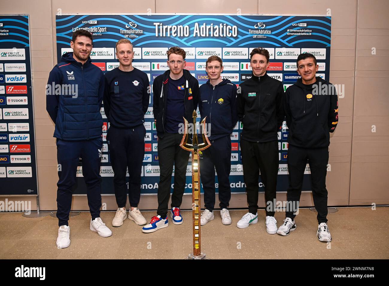 (L-R) Filippo Ganna of Italy and Team INEOS Grenadiers, Tim Merlier of ...