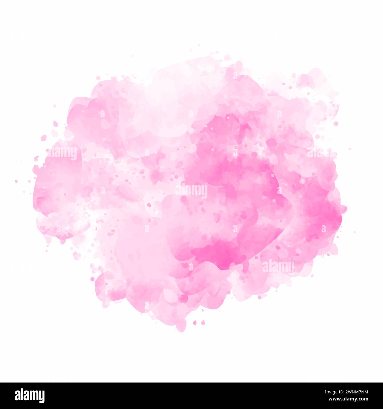Abstract hand painted pink watercolour splatter design Stock Vector ...