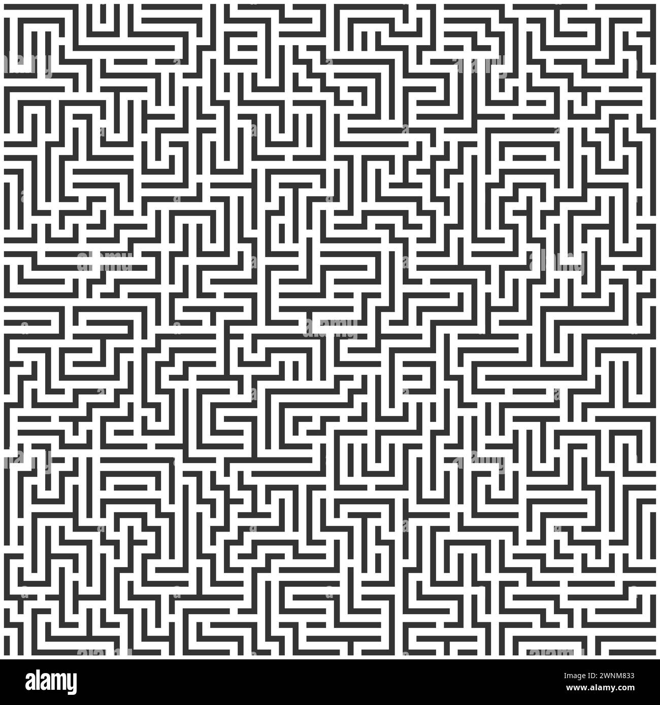 Simple maze drawing Black and White Stock Photos & Images - Alamy