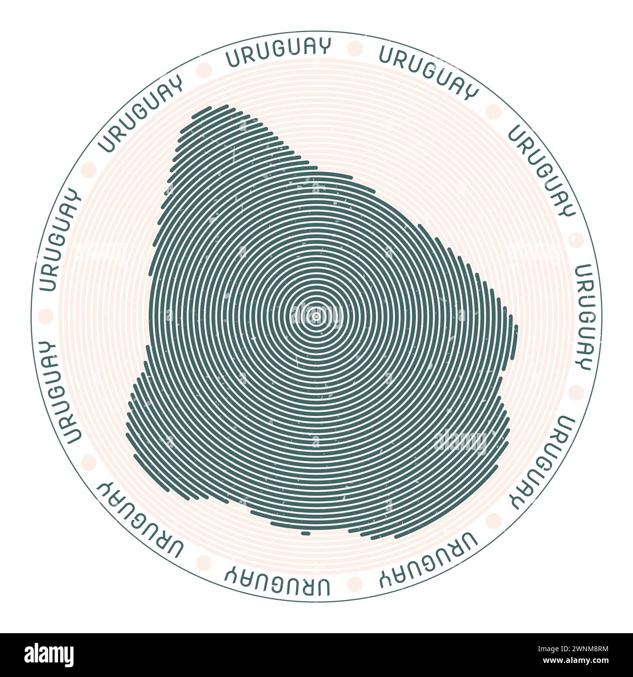 Outline map of uruguay Stock Vector Images - Alamy