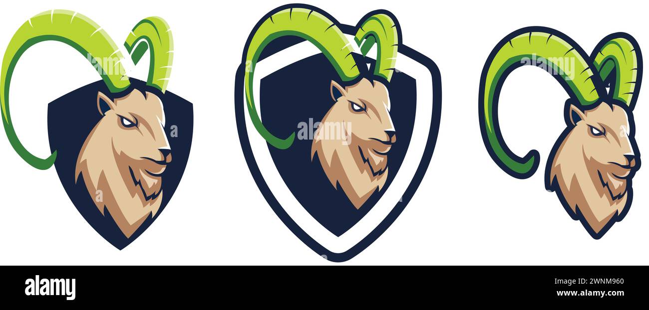 Mountain Goat Logo Vector, Markhor vector logo, Markhoor cooperate ...