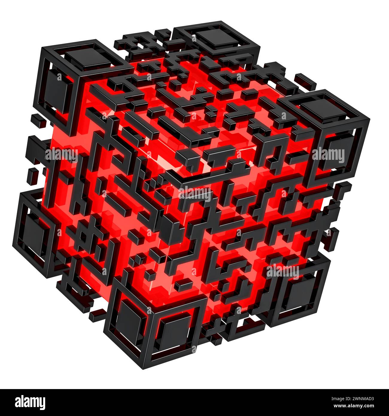 QR code cube, 3D rendering isolated on white background Stock Photo - Alamy QR code cube, 3D rendering isolated on white background Stock Photo - Alamy