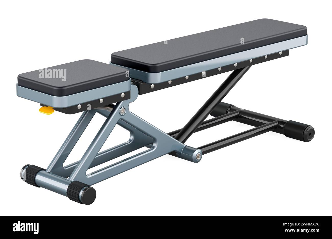 Universal Training Bench, 3D rendering isolated on white background ...
