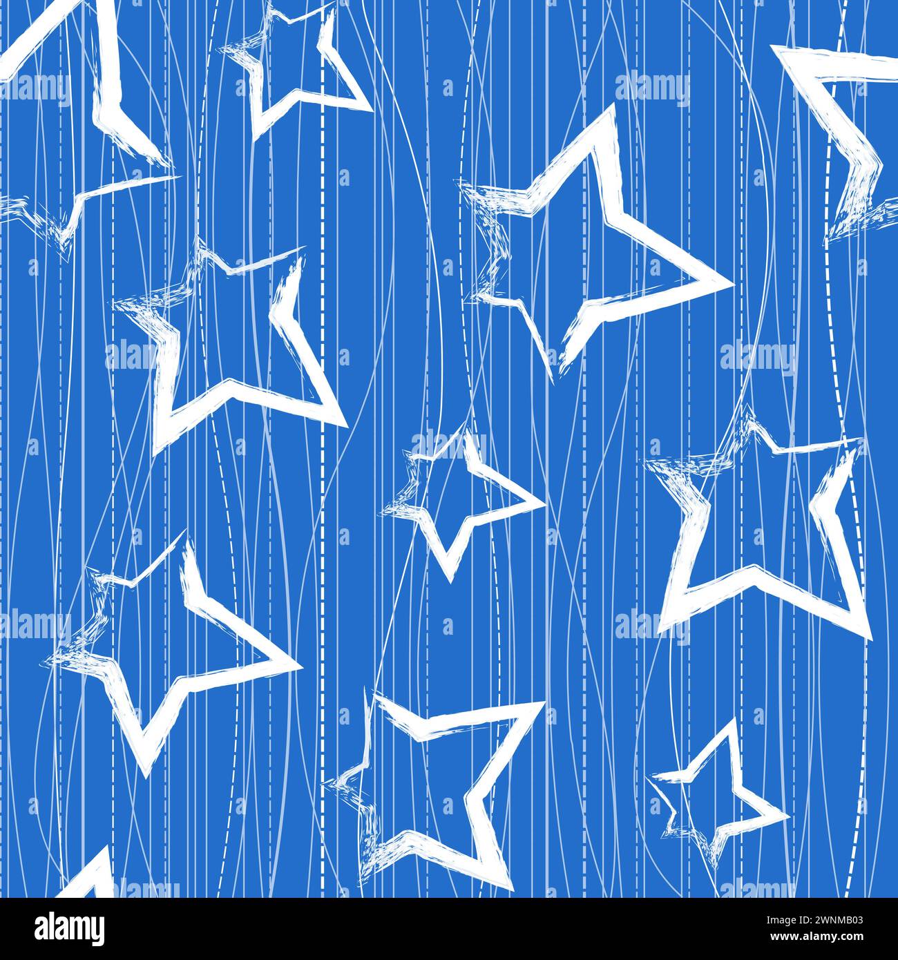 Seamless watercolor stars pattern Stock Vector Images - Alamy