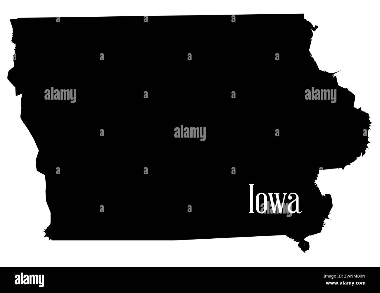 iowa outline silhouette