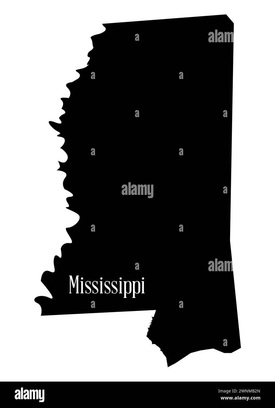 Mississippi Map Outline 1,168 Mississippi Outline Stock Photos,