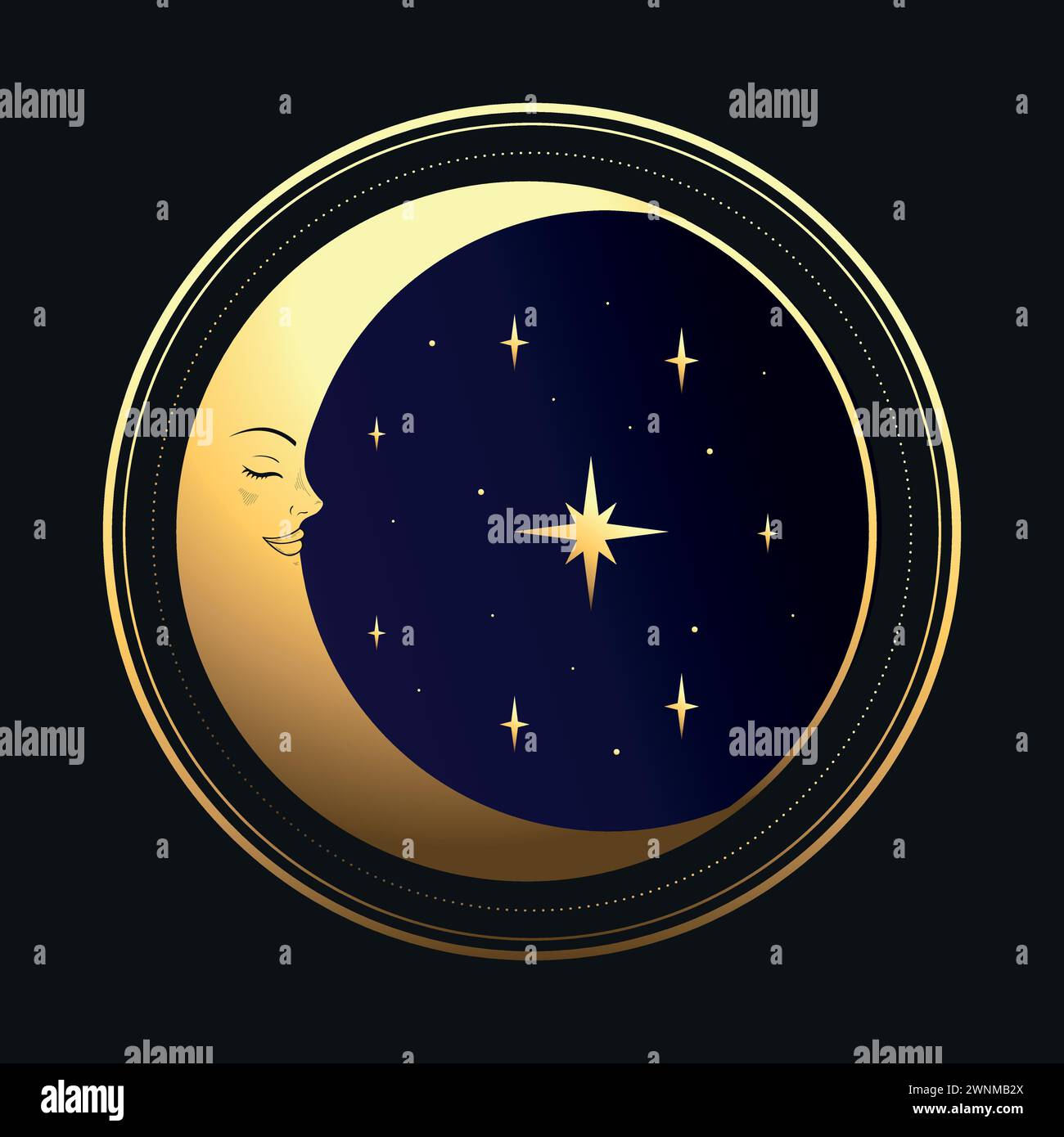 Celestial emblem hi-res stock photography and images - Alamy