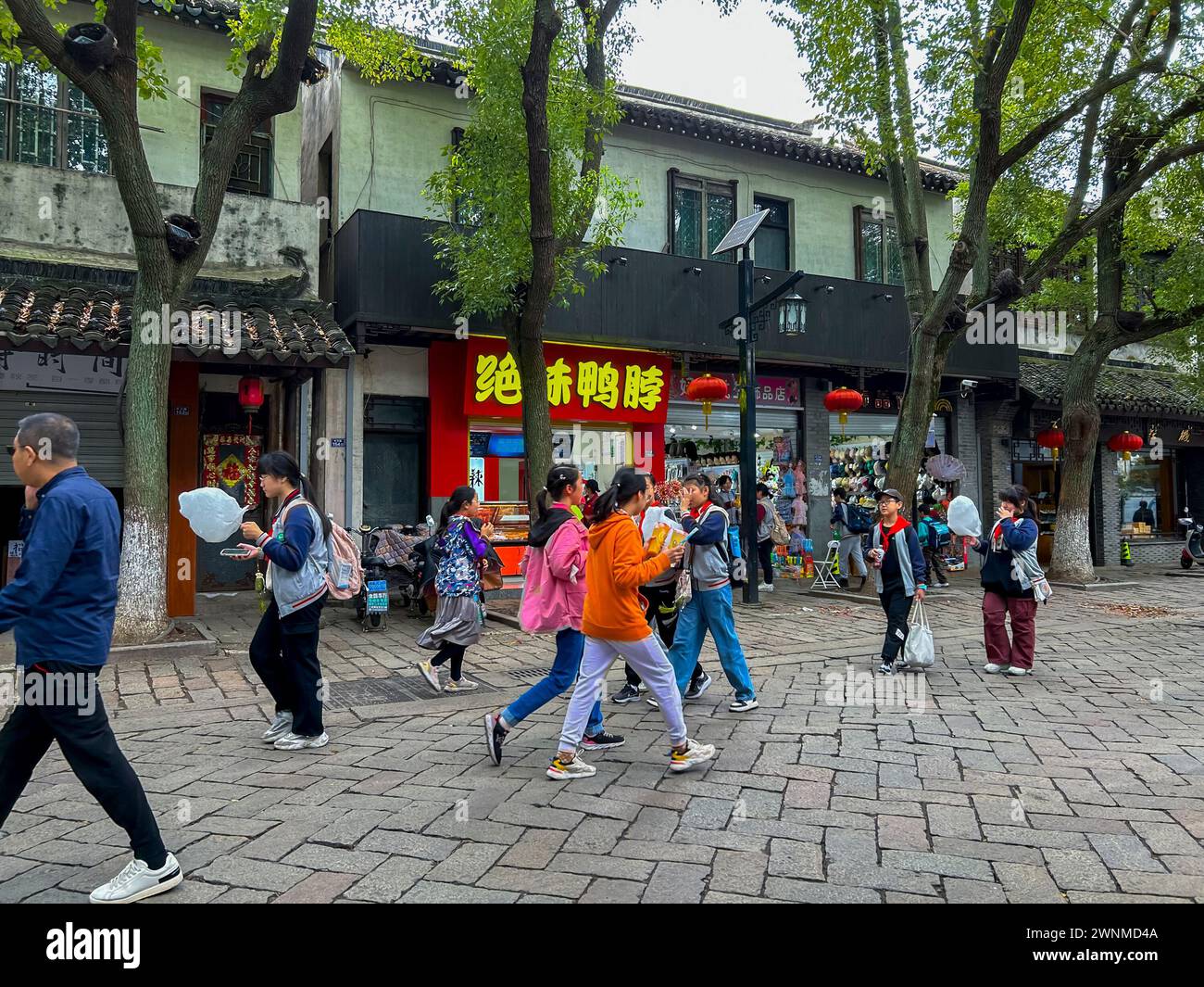 Suzhou, China, Crowd People, Chinese children, Walking, visiting ...
