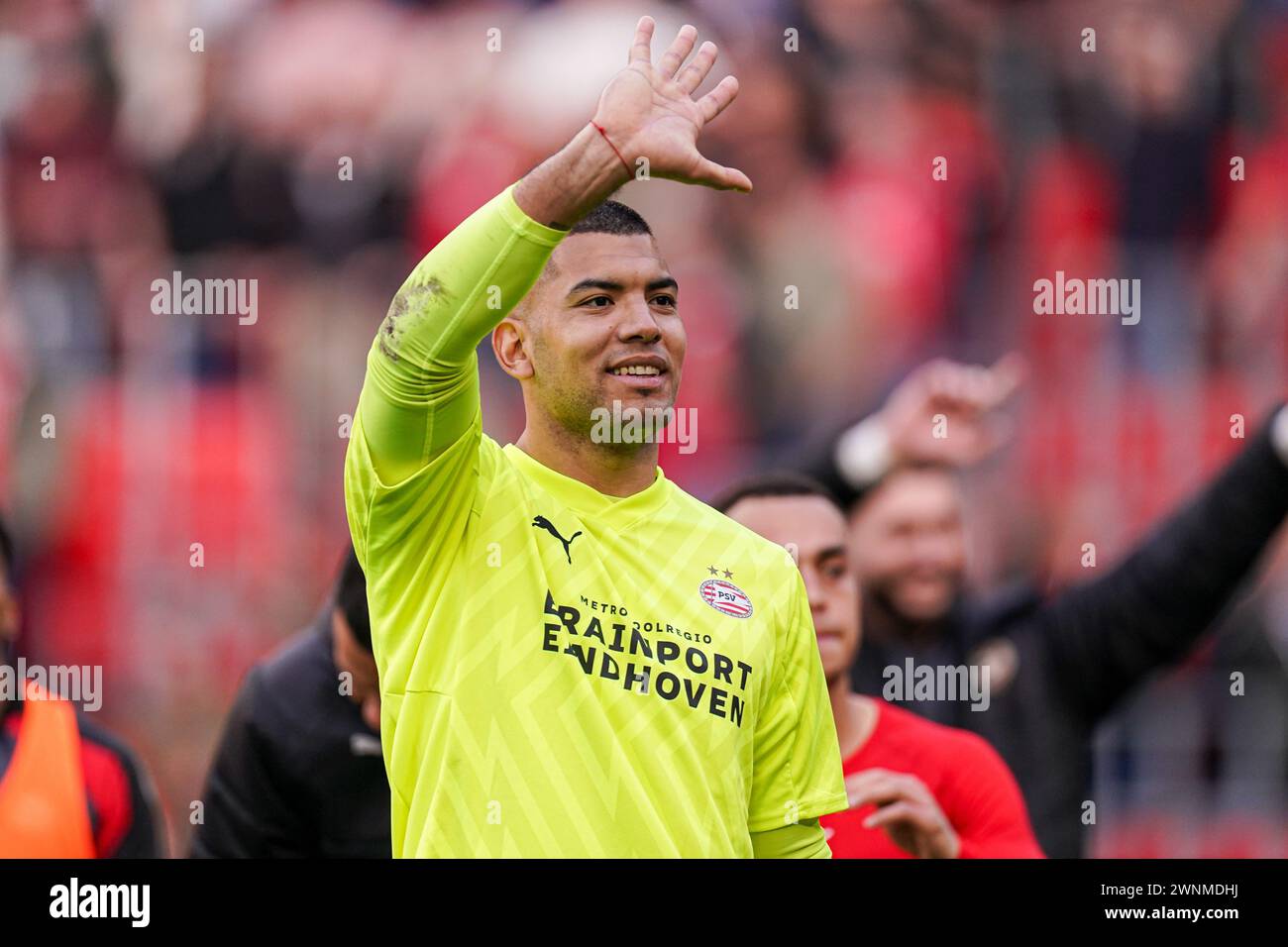 EINDHOVEN, NETHERLANDS - MARCH 3: goalkeeper Walter Benitez of PSV ...