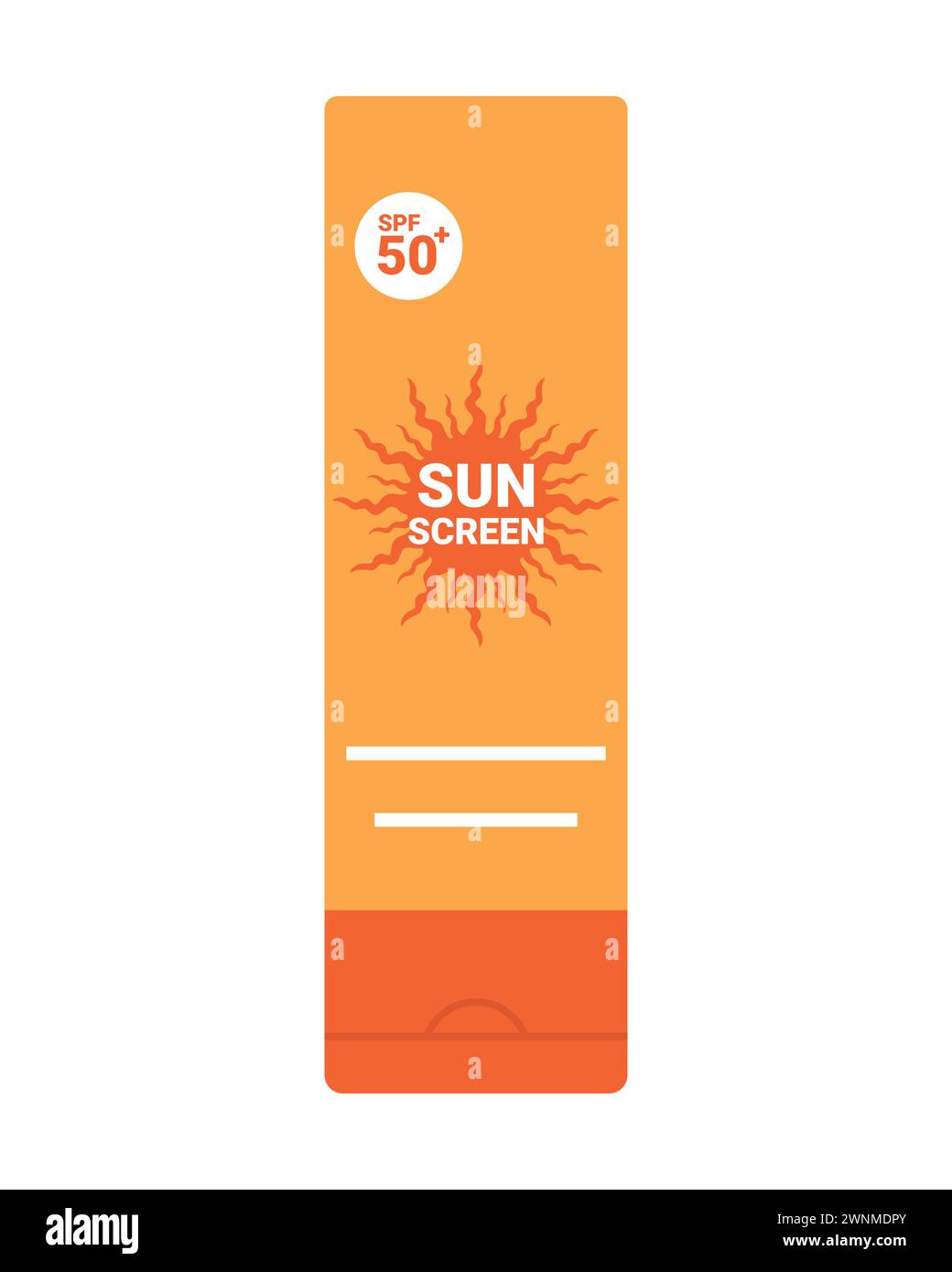 Sunscreen product in a tube. Sunscreen product package design. SPF 50 ...