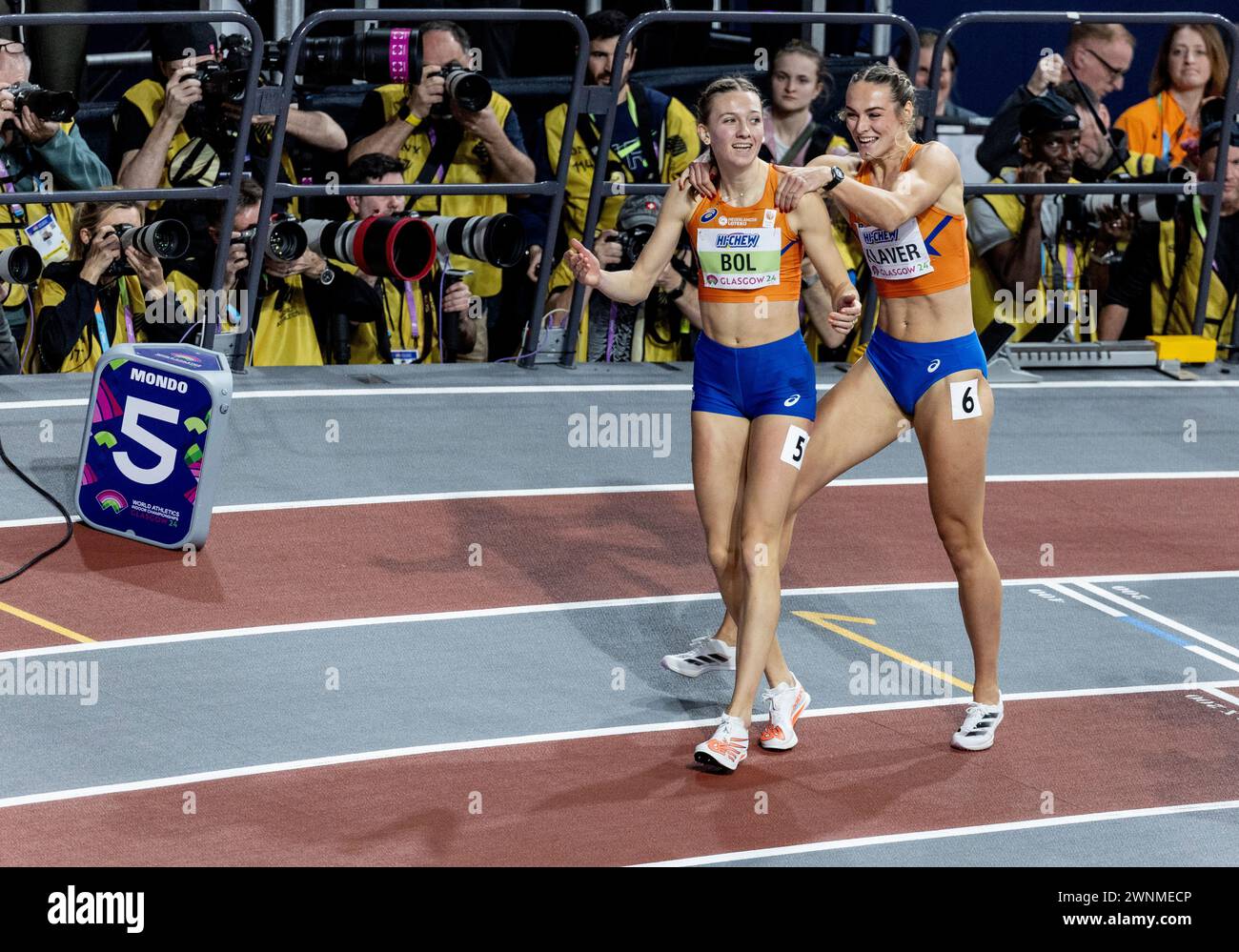 Glasgow, UK. 02nd Mar, 2024. GLASGOW 20240302The Netherlands' Femke Bol ...