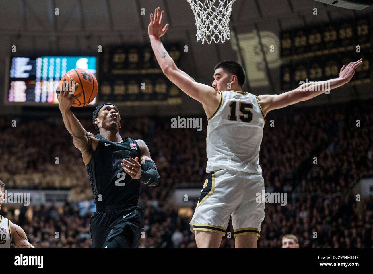 West Lafayette, Indiana, USA. 2nd Mar, 2024. Michigan State Spartans ...