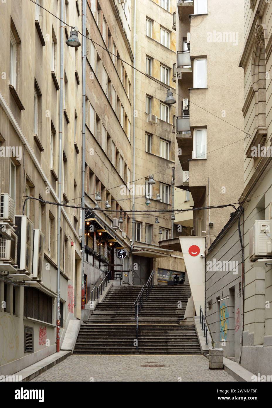 Stairs lane sofia bulgaria hi-res stock photography and images - Alamy