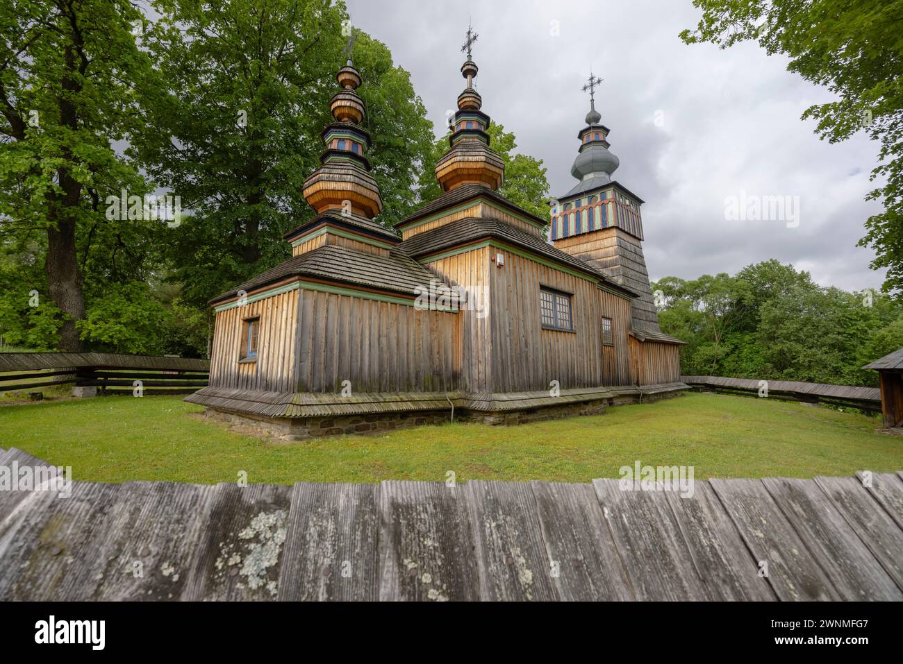 Saint Michael Archangel church, Swiatkowa Mala, Poland Stock Photo - Alamy