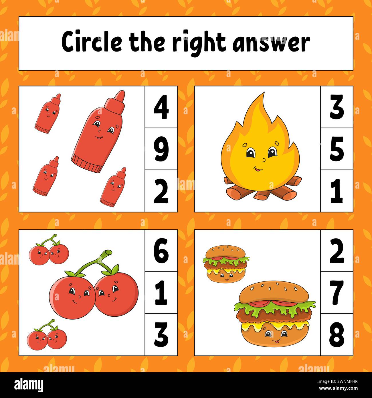 Circle the right answer. Education developing worksheet. Activity page ...