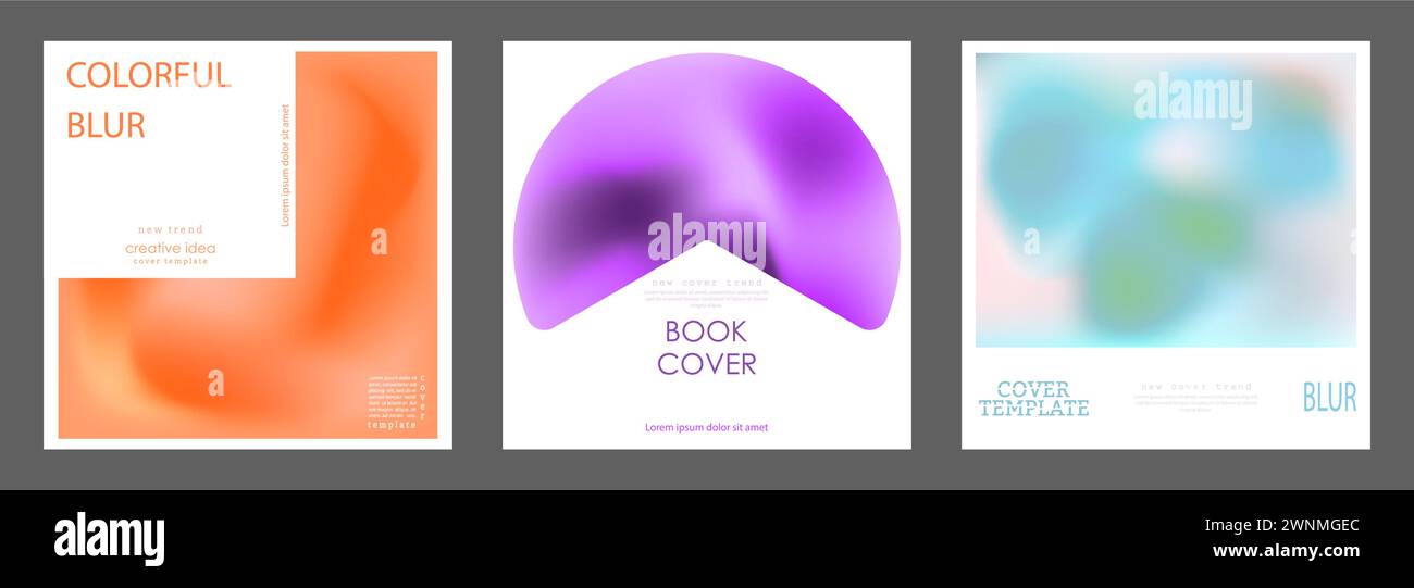 Colorful gradient. Template for the cover, poster, banner and print ...