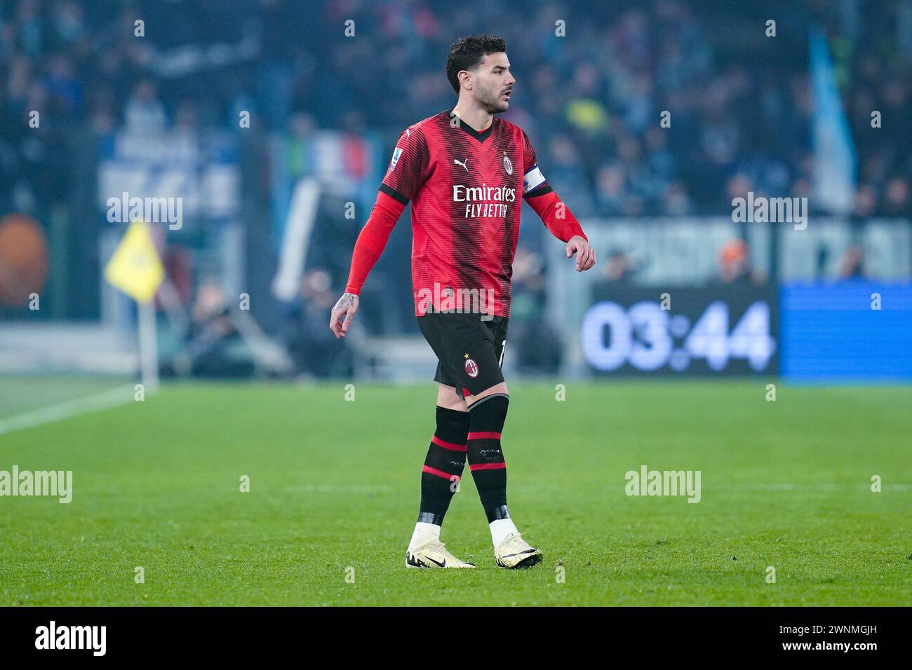 Theo Hernandez of AC Milan looks on during the Serie A TIM match ...